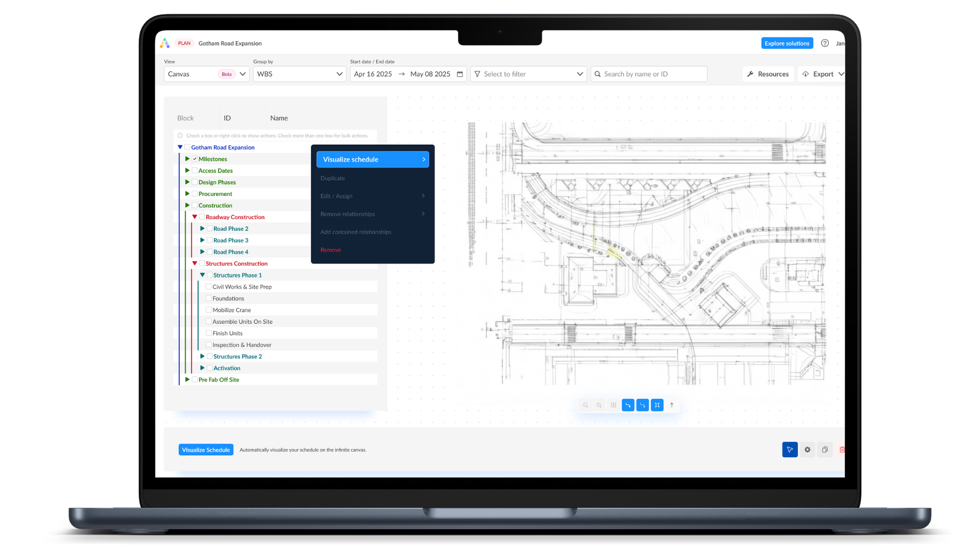 ALICE | AI Construction Project Planning and Scheduling Software