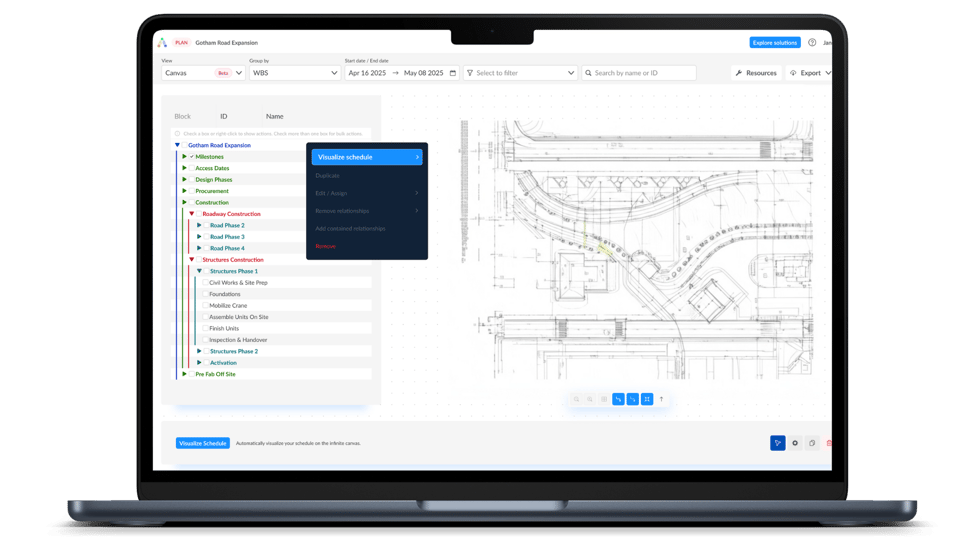 ALICE | AI Construction Project Planning and Scheduling Software
