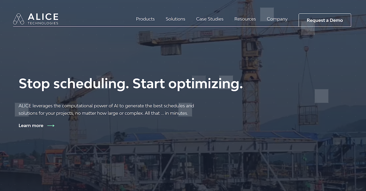 Meet ALICE, the AI-powered platform for construction optimization